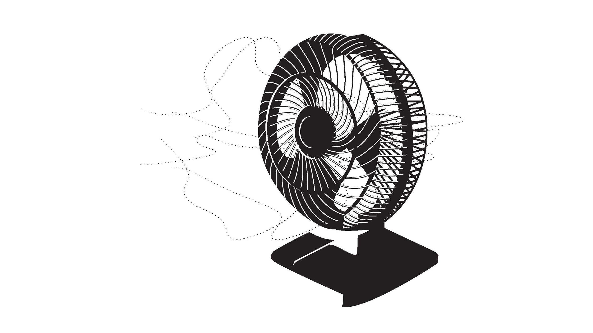 Table Fan - Digital Illustration - Champlain College